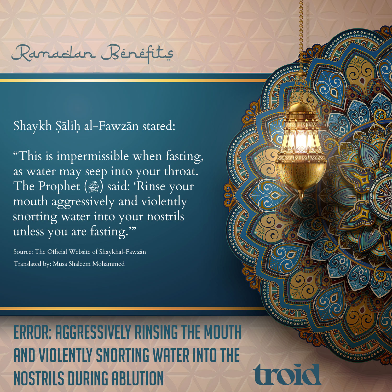 Aggressively Rinsing the Mouth and Violently Snorting Water into the ...