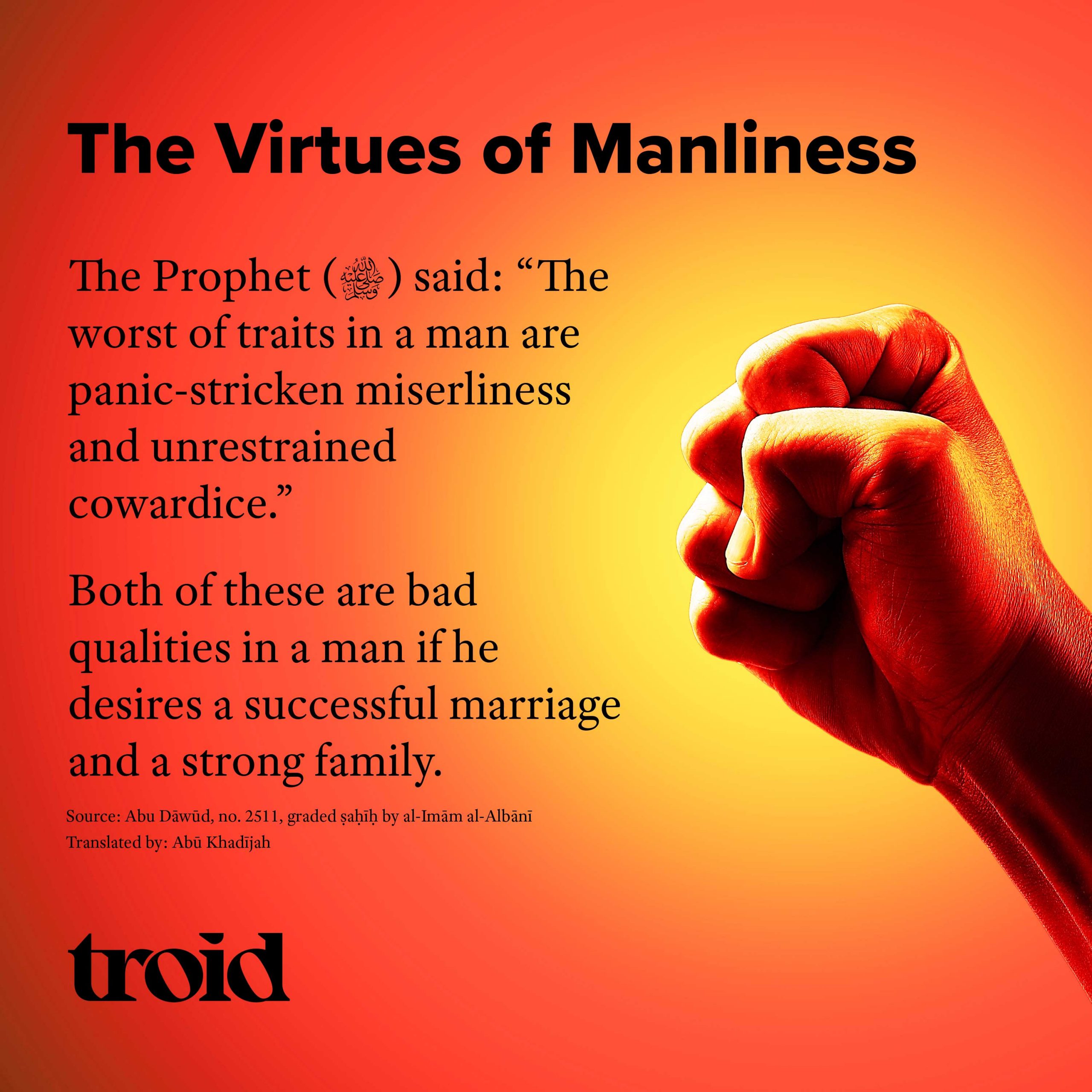 The Virtues of Manliness - troid.org | Digital Daʿwah